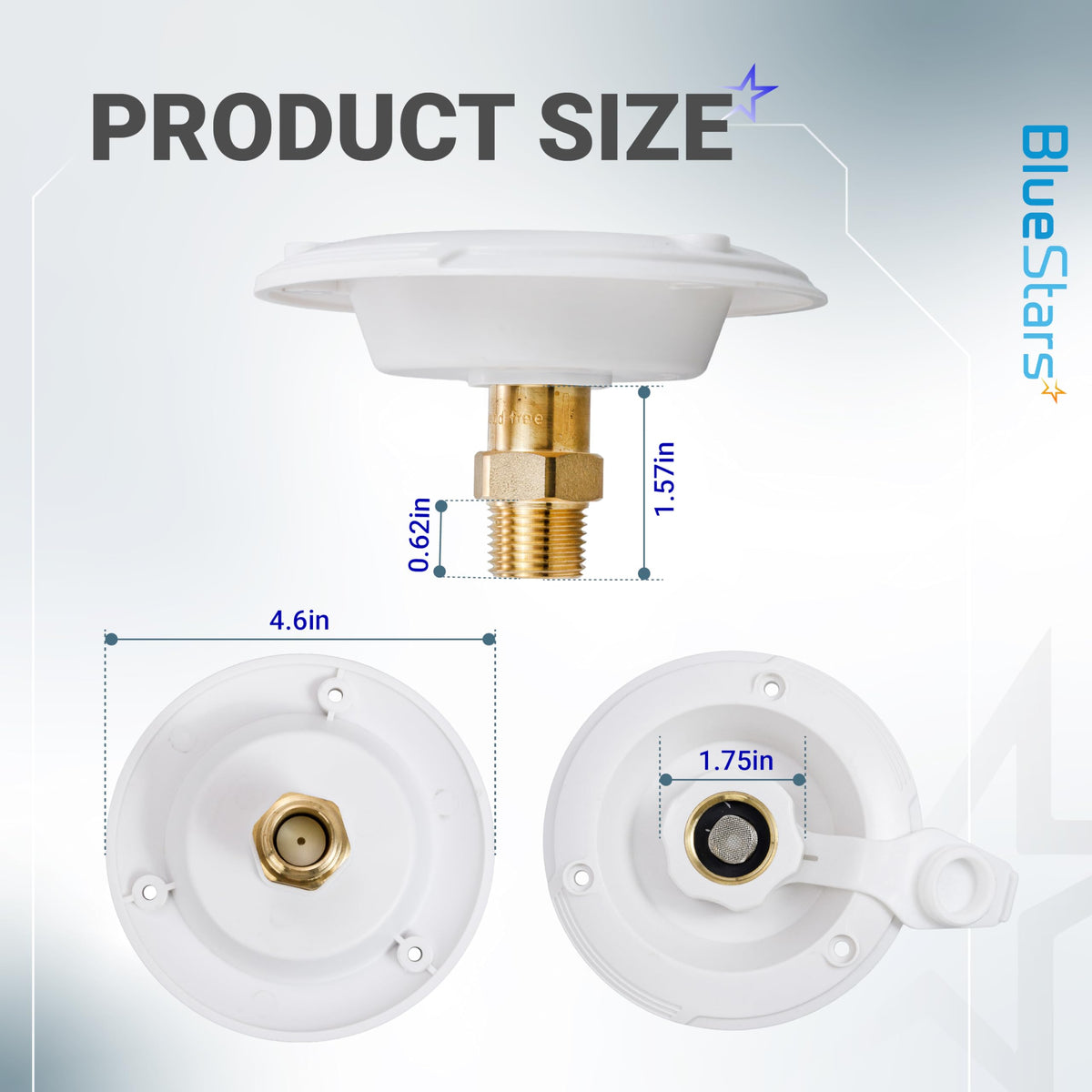 Reliable RV City Water Inlet with Check Valve - Easy Installation Kit ...