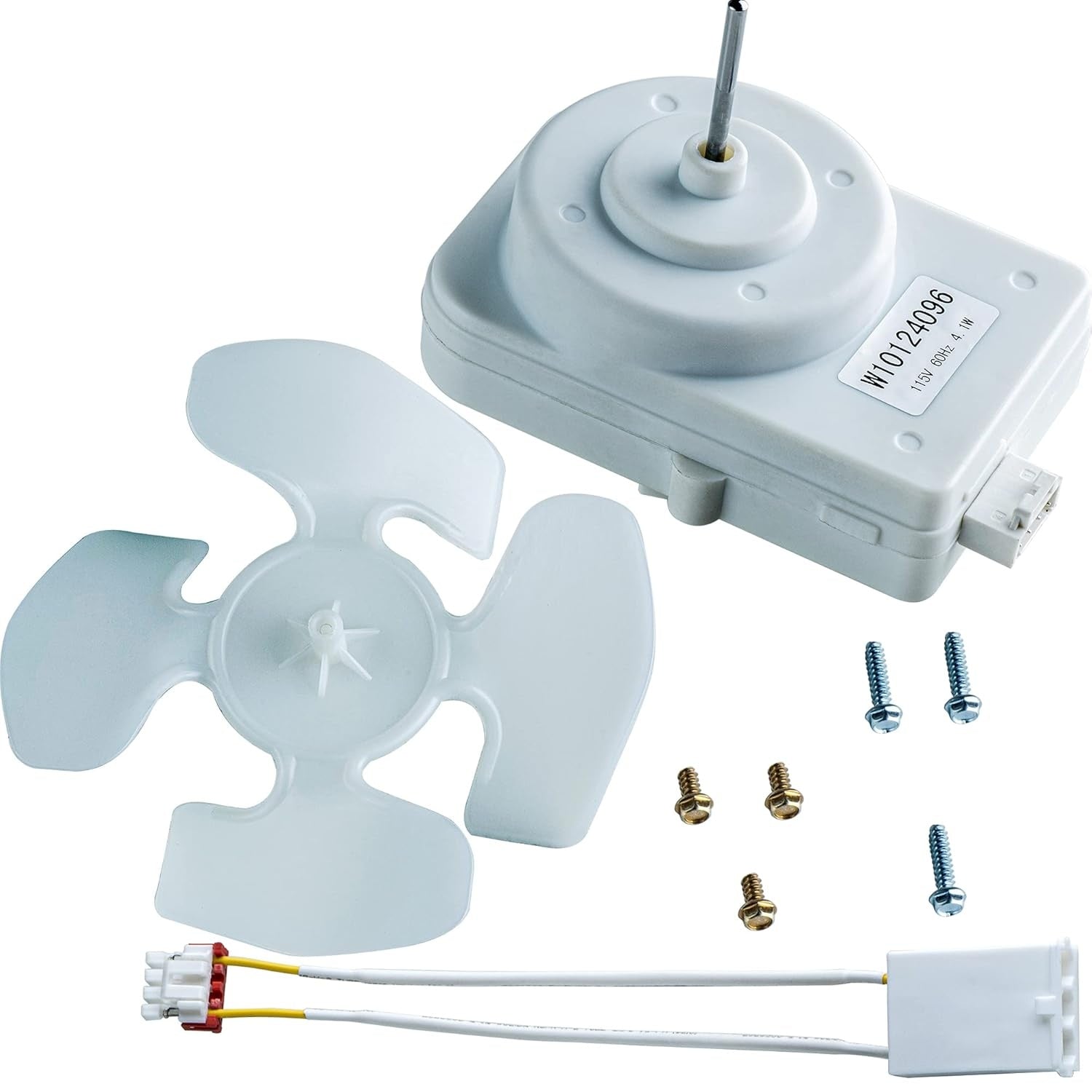 Whirlpool W10124096 Refrigerator Condenser Fan Motor Kit